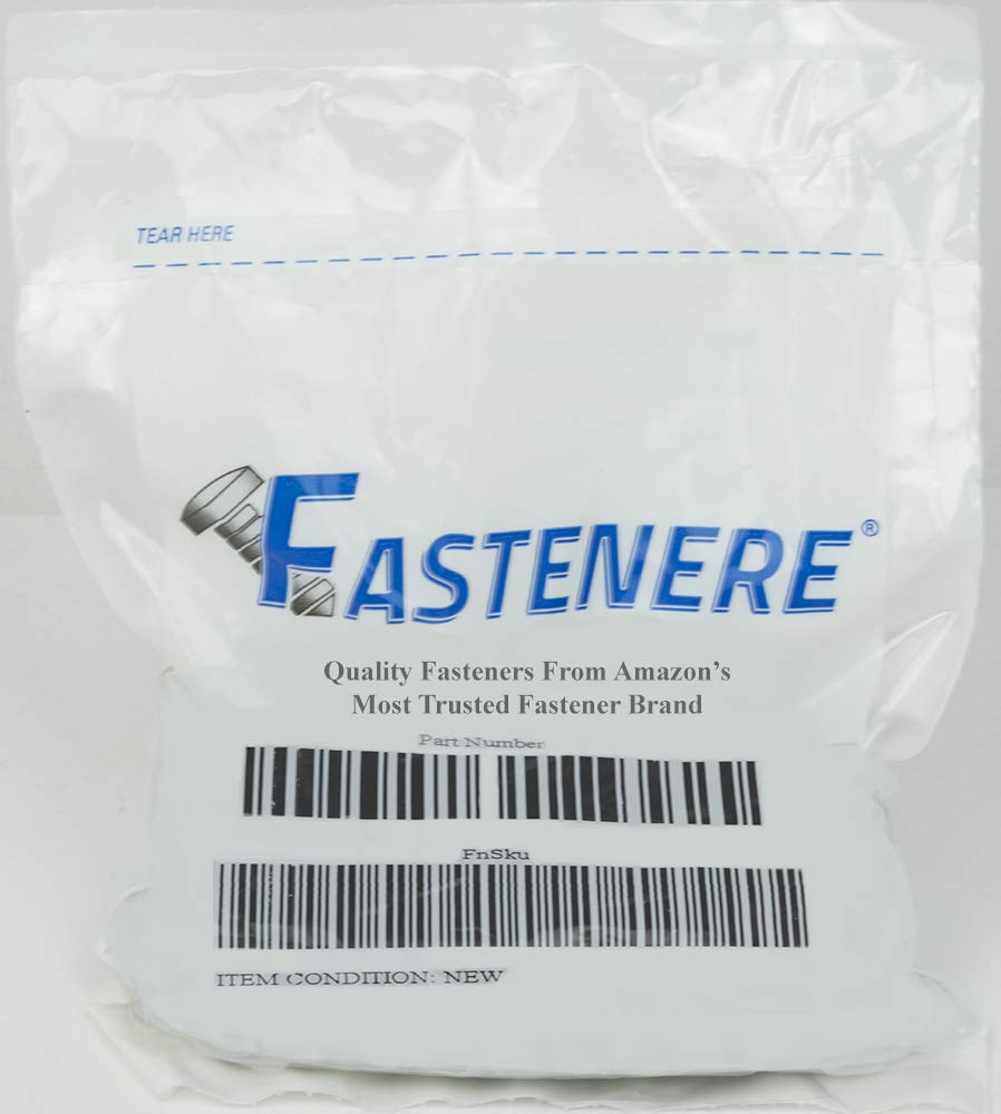 1/4-20 x 1-1/2" Hex Head Cap Screw Bolts, External Hex Drive, Stainless Steel 18-8, Full Thread, Bright Finish, Flat Point, Quantity 25 by Fastenere