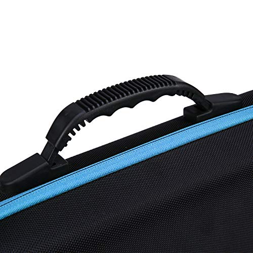 60 Slots Diamond Painting Storage Case, Shockproof Diamond Art Craft Accessories Containers for Jewelry Beads Rings Charms Glitter Rhinestones Come with 60 Plastic Jars (Blue)