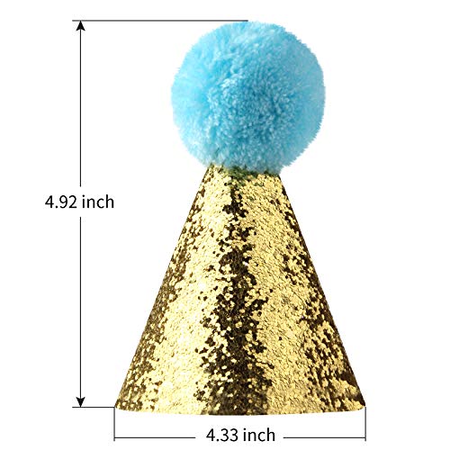 3pcs Dog Birthday Hat for Pets Party Decoration Supplies, Cat Kitten Headband Hats Charms Grooming Accessories