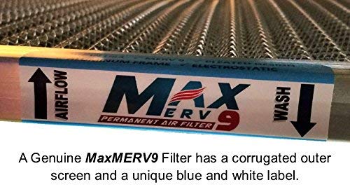 20x25x1 ALLERGY MAGNET WASHABLE FILTER - Highest MERV Rating in Permanent Electrostatic Furnace A/C Filters - Lifetime Warranty