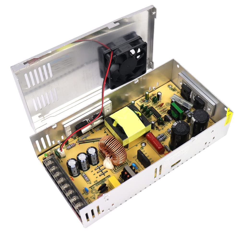 12V 33.3A Universal Regulated Switching Power Supply,400W 100-240V AC to DC, for CCTV, Radio, Computer Project, LED Strip Lights, 3D Printer