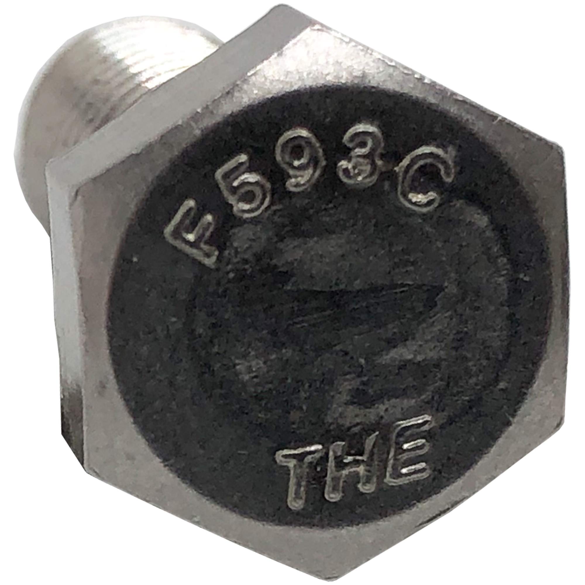 1/4" x 2.5" - 20. 304-STAINLESS Steel - HEX Head Bolt - 304 Grade. General Purpose - Hurricane Bolt (10)