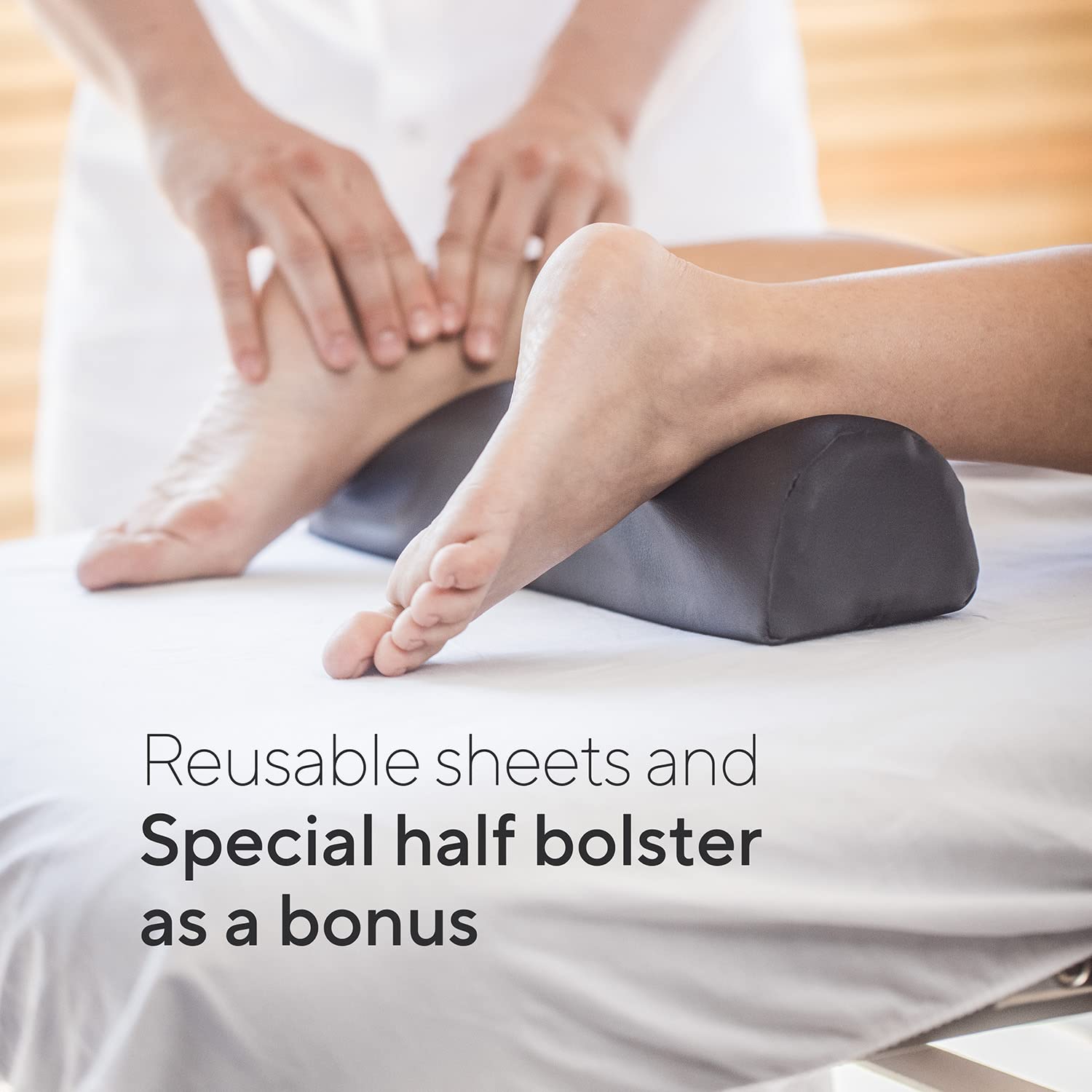 Luxton Premium Memory Foam Massage Table - Rolling Travel Case, Washable Sheets, Thicker & Wider