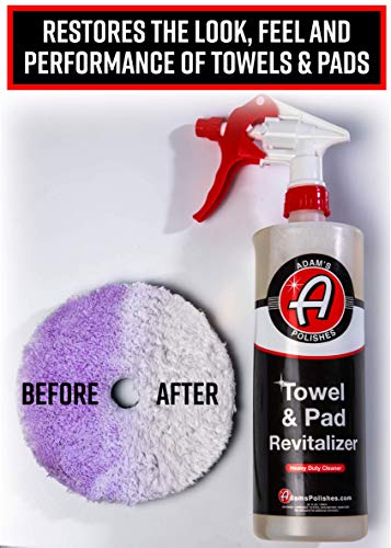 Adam's Microfiber Towel & Pad Cleaner - Keep Your Detailing Cloths, Applicators, & Pads Bright and Soft to Ensure a Scratch Free Surface - Tough on Grime, Gentle on Microfiber & Pads (Gallon)