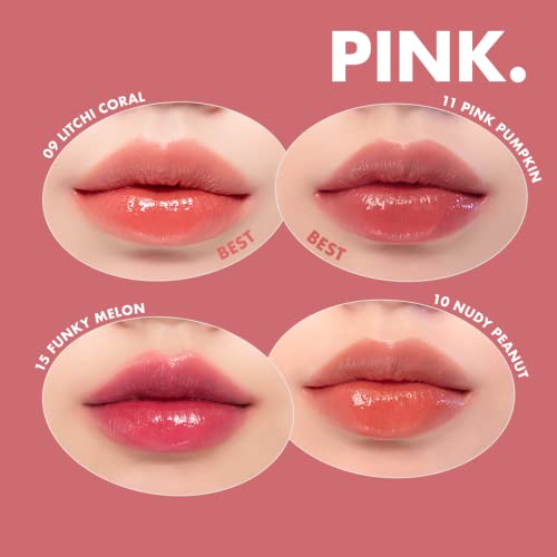 rom&nd Juicy Lasting Tint 24 PEELING ANGDOO, Vivid color, & Glossy Finish, Long-lasting, MLBB, moisturizing, Highly-Pigmented, Clear Natural Makeup, Lip for Daily Use, K-beauty, 5.5g / 0.2 oz