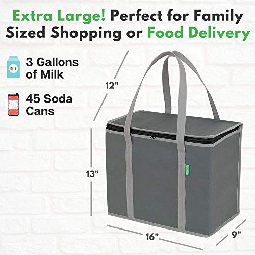Creative Green Life Ultimate Shopping Bag 5-Pack β Reusable Grocery Box Bags (3) β Insulated Grocery Bags (2) β Premium Quality, Heavy Duty Tote Bag Set