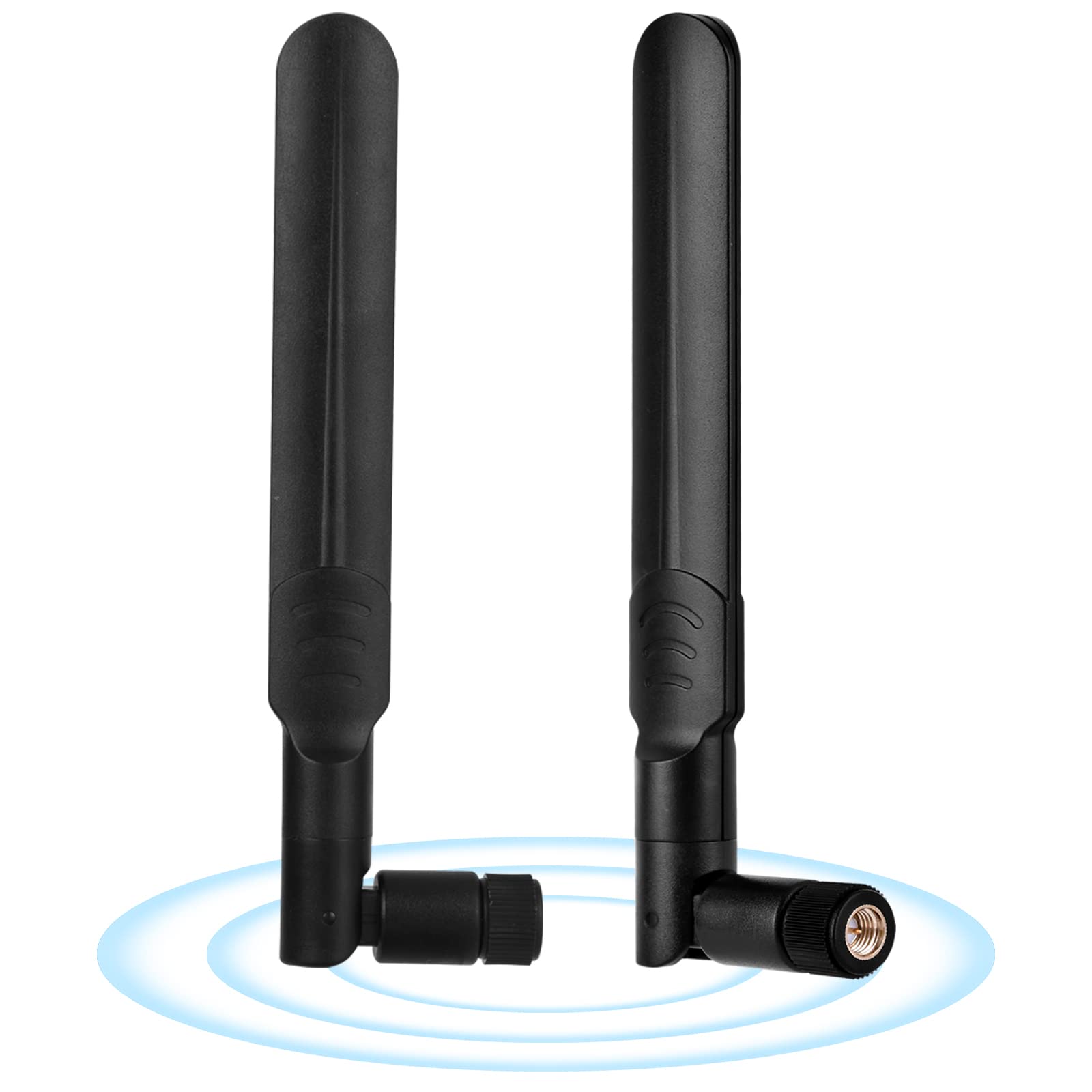 10dBi SMA 4G LTE Antenna, Network Antenna Cellular Antenna with SMA Male Connector, WiFi Aerial Router Antenna for Modem CPE Router Hotspot Wireless Network Card Outdoor Security Camera-2 Packs
