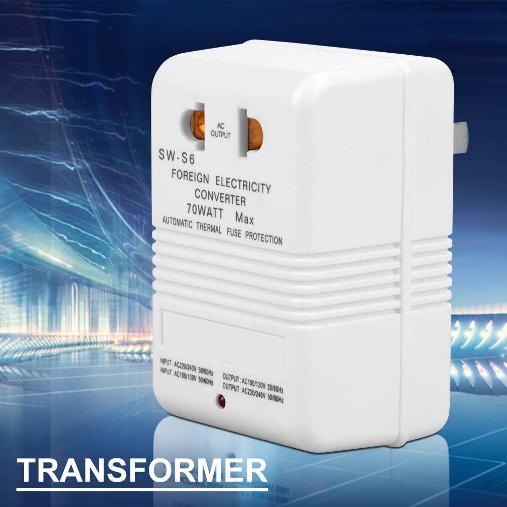 70W 110V/120V to 220V/240V StepUp& Down Voltage Converter Transformer (CN Standard Plug)