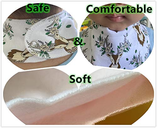 7 Pack Absorbent Soft Baby Bibs for Drooling Teething