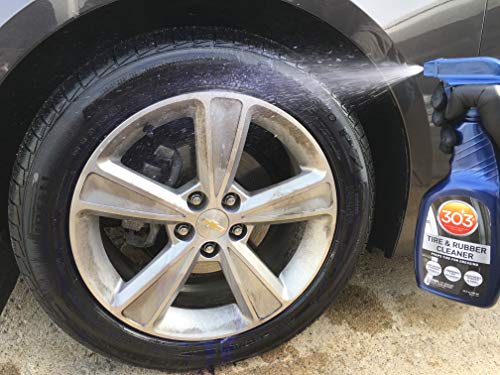 303 Tire and Rubber Cleaner - Preps Tires for Dressing - Fast Acting Foaming Formula - Removes Tire Browning - Safe for All Rubber and Vinyl, 32 fl. oz. (30579CSR)