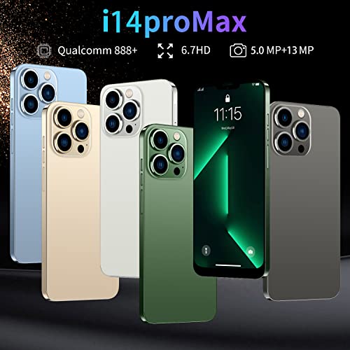 6.7Inch Unlocked Cell Phone Android Phones 2GB +16GB/SD128 GB Straight Talk Phone Dual Sim Boost Mobile Phones Smart Phones Unlocked New for Android10.0 (Blue)