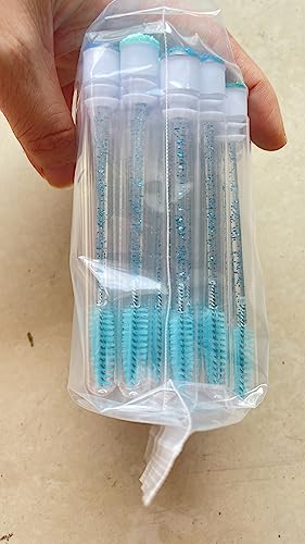 80 Pcs Mascara Wand Tube Set 40Pcs Empty Mascara Wand Tube 40Pcs Eyelash Brush Mascara Brushes for Women Girls Makeup