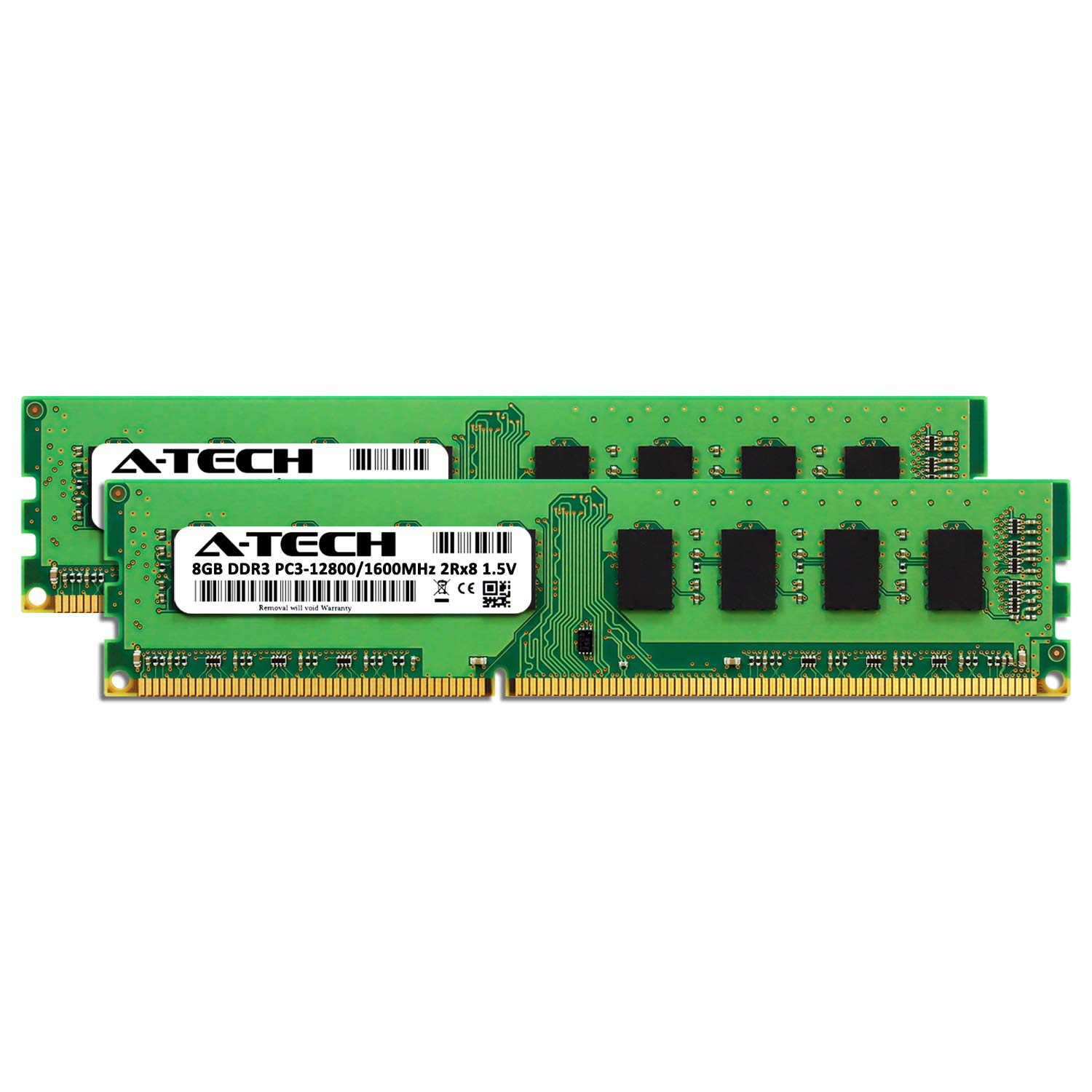 A-Tech 16GB (2x8GB) RAM for Dell Inspiron 3647, 3847 | DDR3 1600MHz DIMM PC3-12800 240-Pin Non-ECC UDIMM Desktop Max Memory Upgrade Kit