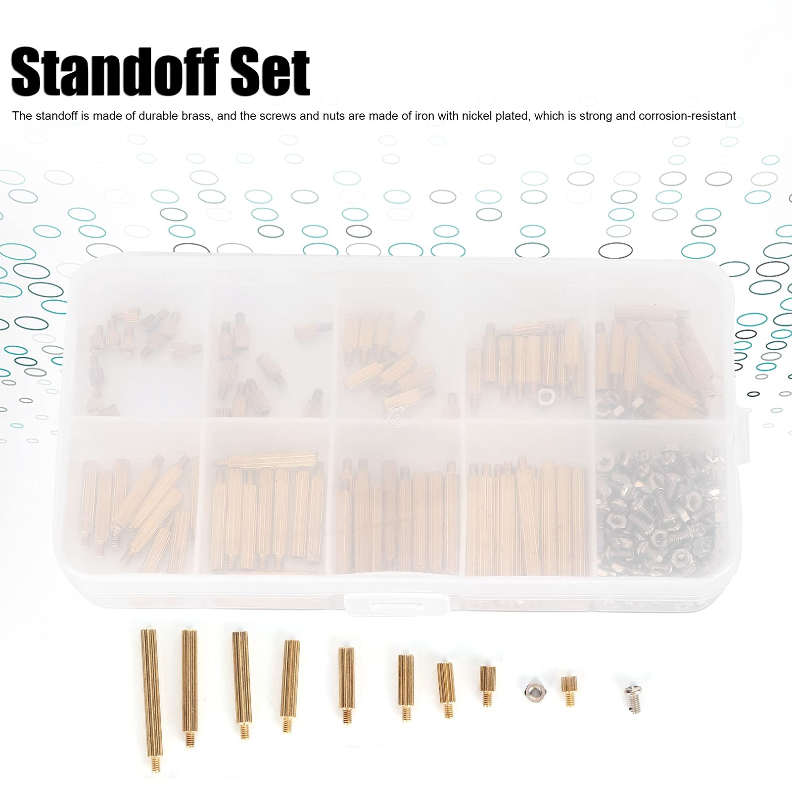 Standoff Set, Durable Brass Spacer M2 Compact Structure for Factory for Communications for Engineer