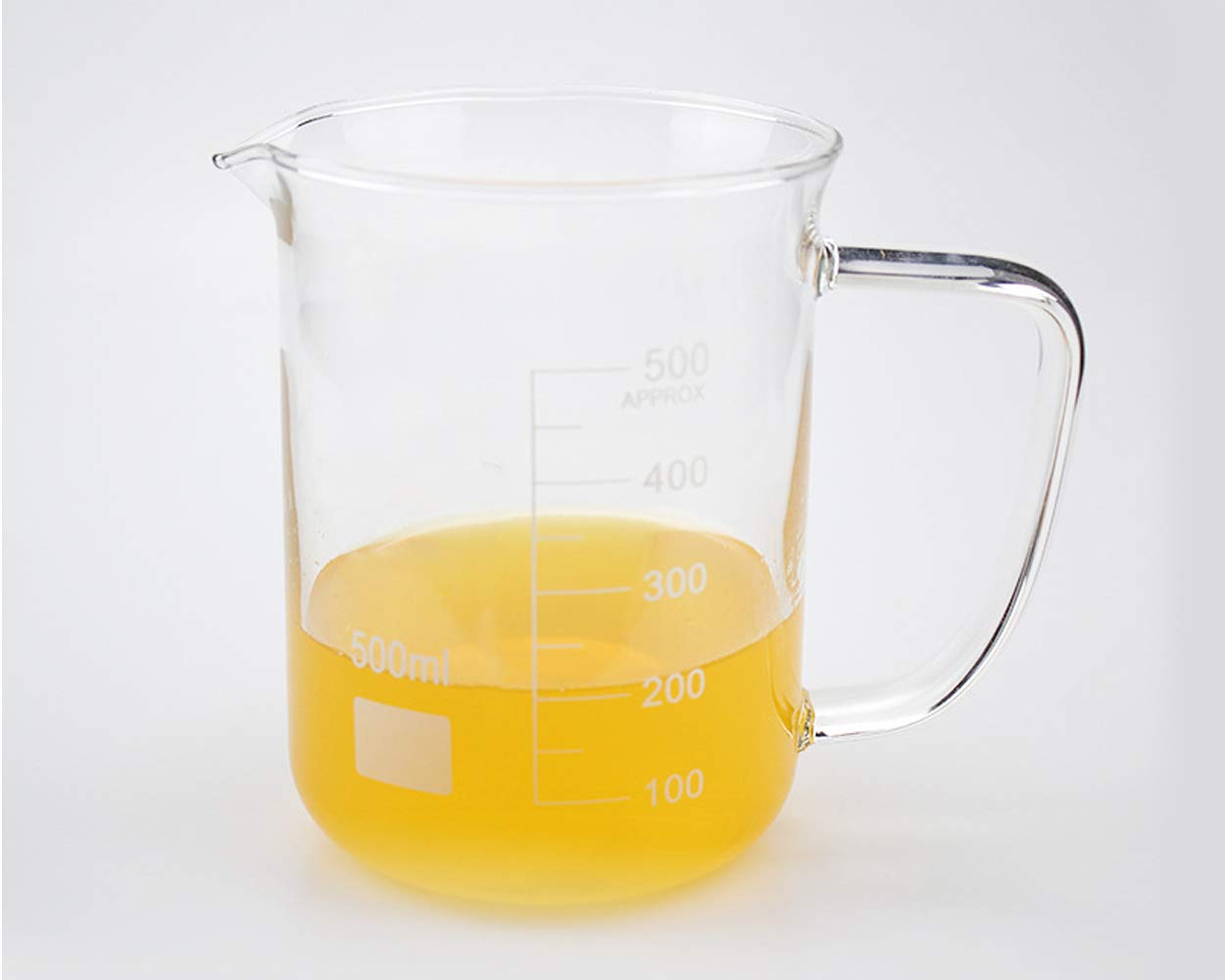 DS. DISTINCTIVE STYLE Chemistry Glass Beaker with Handle 500 Milliliters Lab Beaker Borosilicate Glass Measuring Cup for Laboratory