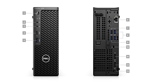 Dell Precision 3240 Workstation Desktop | Core i9-10900 - 1TB SSD Hard Drive - 32GB RAM - Nvidia Quadro P1000 | 10 cores @ 5.2 GHz - 4GB GDDR5 Win 10 Pro Black