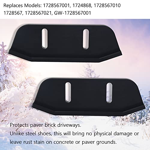 1728567001 A149BS 780-126 Snow Thrower Runner Single Composite Skid Shoe Compatible With Craftsman MTD TroyBilt 1724868, 1728567 3" C to C Snow Blower, Replaces Models 1728567021, 1728567BDG - 2 pack
