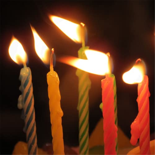 20 Pcs Funny Magic Relight Birthday Decorations Candles, Novelty Trick Candles for Birthday Party, Fool's Day, Christmas Celebration