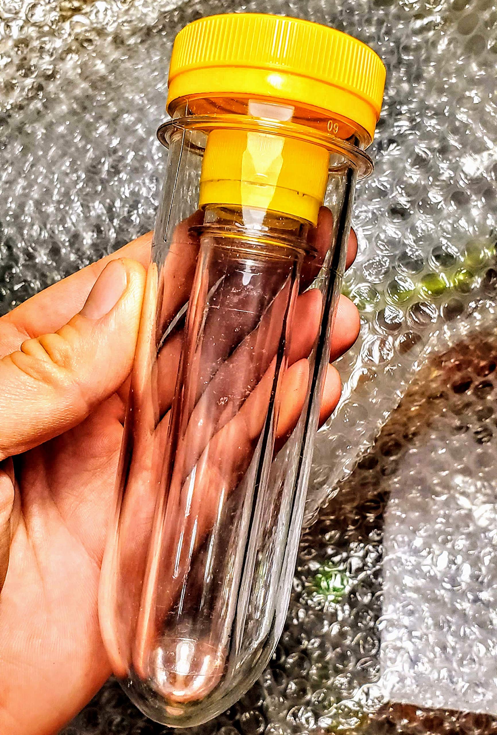 1UA Bottle Extra Large Preform 3x6.75oz and Regular 3x1.5oz (6pcs) Baby Soda Test Tubes Rugged Clear Plastic Geocache Waterproof Storage Science Experiment Container Electronics GPS Housing Unit IoT