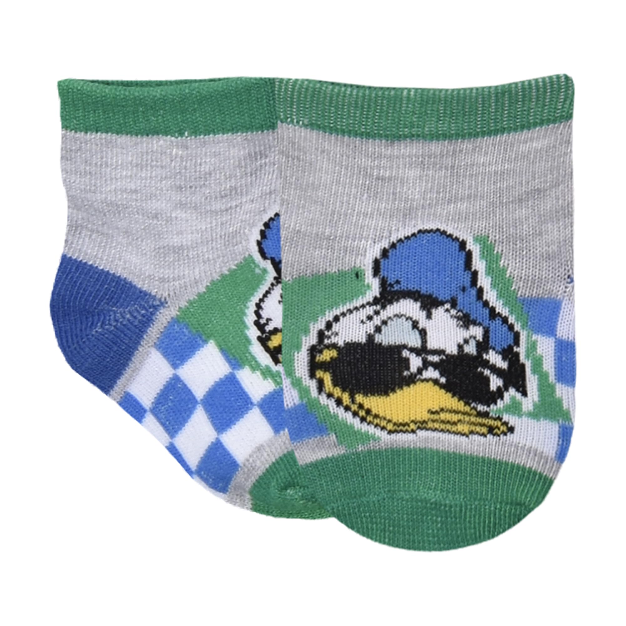 Mickey Mouse Boys' Quarter Socks, White, 12-18M