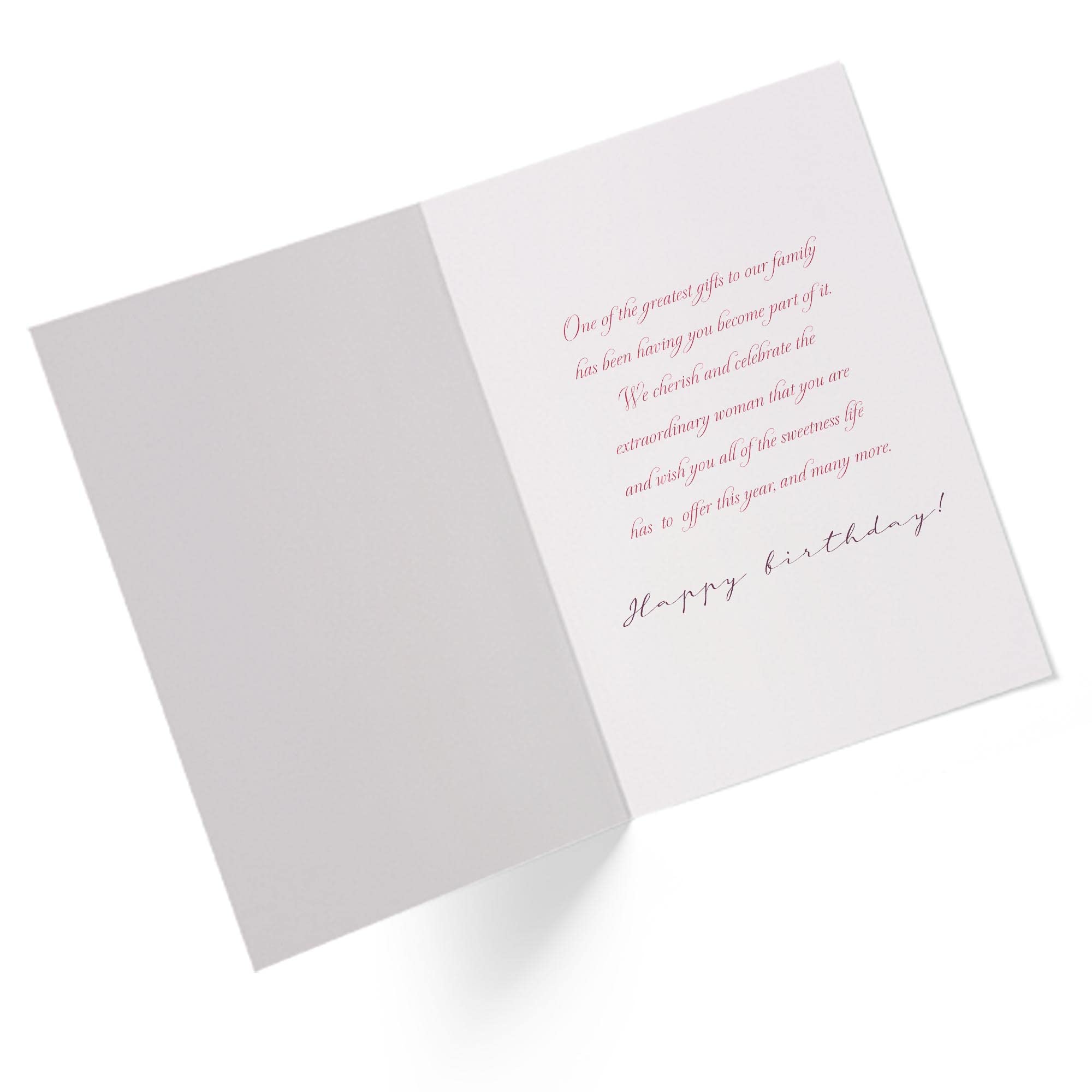1Up Greetings | Happy Birthday Card for Daughter-In-Law | 5”x7.5” | (Single Card + Envelope)