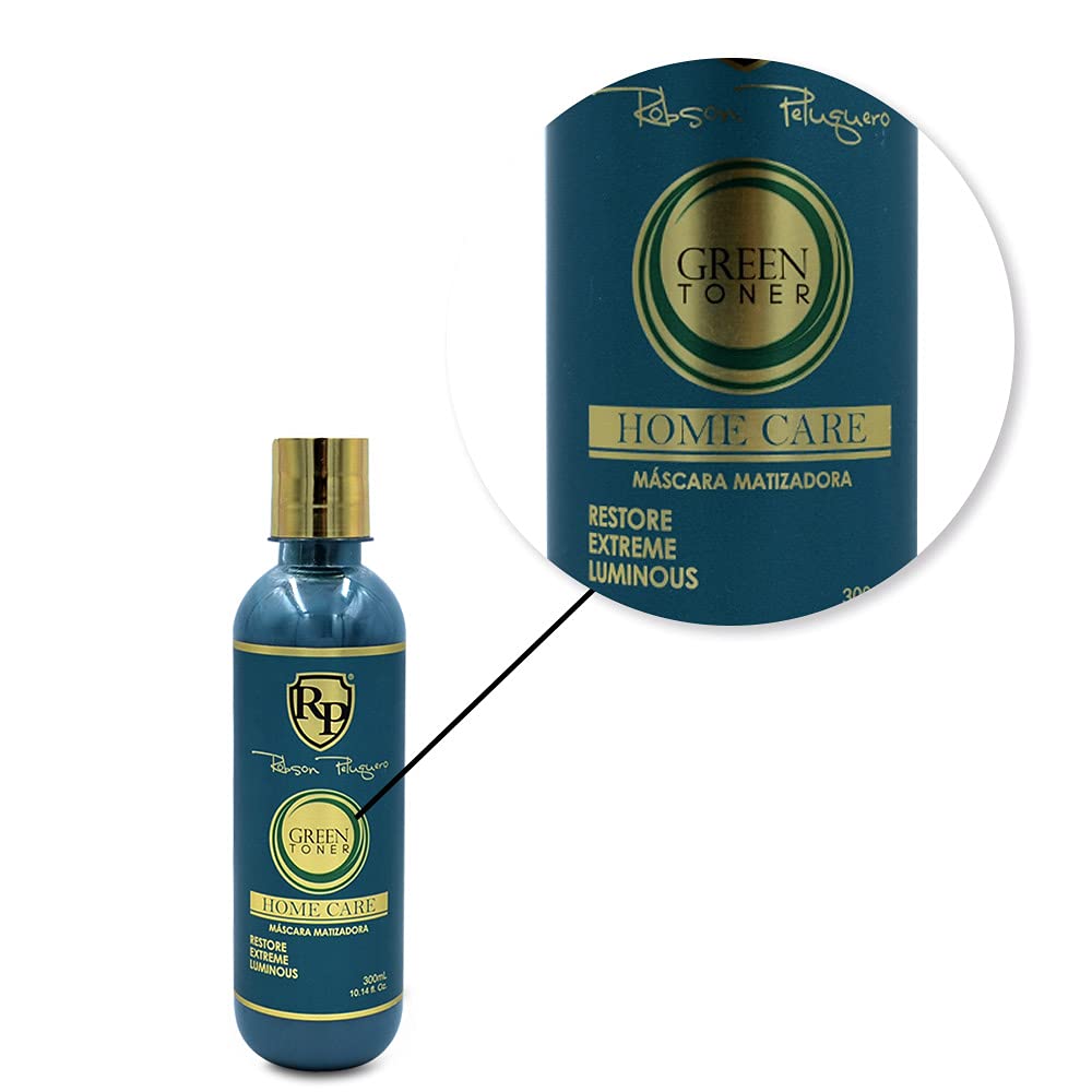 Robson Peluquero Kit Green Home Care Rp Restorer Extreme Luminous Shampoo 2x300ml/2x10.14 fl.oz