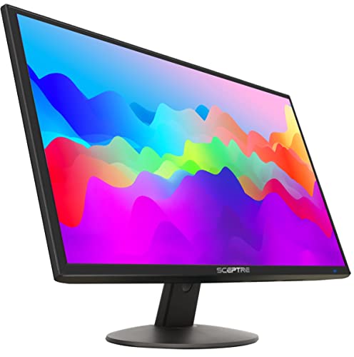 Sceptre 20" 1600 x 900 75Hz LED Monitor 2X HDMI VGA Built-in Speakers, Machine Black Wide Viewing Angle 170° (Horizontal) / 160° (Vertical) Machine Black 2021 (E209W-16003RT) (Renewed)