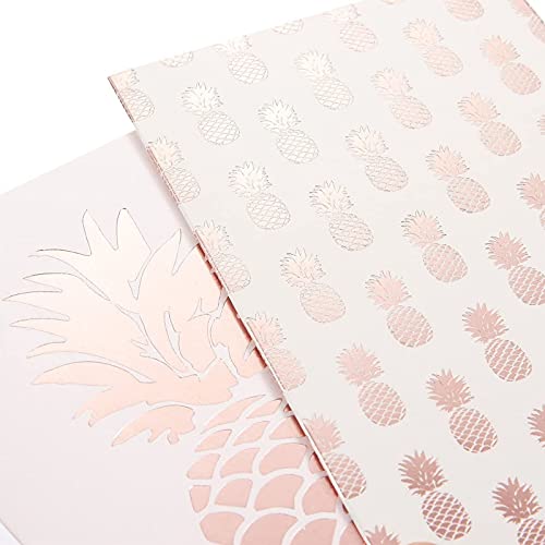 36-Pack All Occasion Greeting Cards in Pink Foil Pineapple Designs, Envelopes Included, 4x6