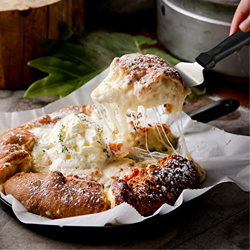 20 Pieces Pizza Spatula Pie Server Stainless Steel Cake Serving Spatula Non Slip Easy to Grip Baking Triangular Spade Plastic Handle Shovel for Desserts Pizza Pie Cake Biscuit