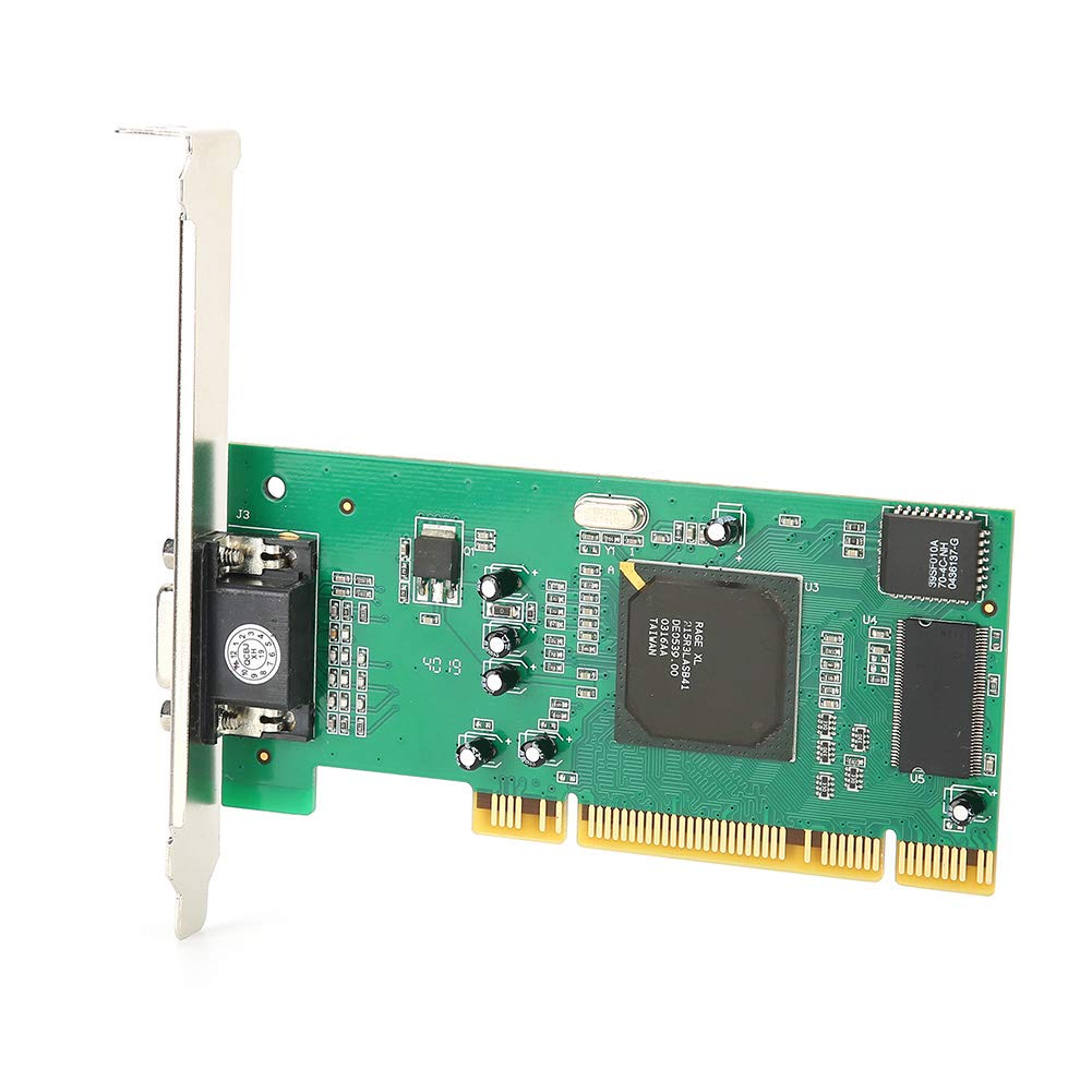 8MB Graphics Card VGA PCI 32Bit for Server, Industrial Computer Multi-Display for Rage XL, 32Bit PCI VGA Video Card, 64Bit PCI-X Universal Video Card for Desktop Computers