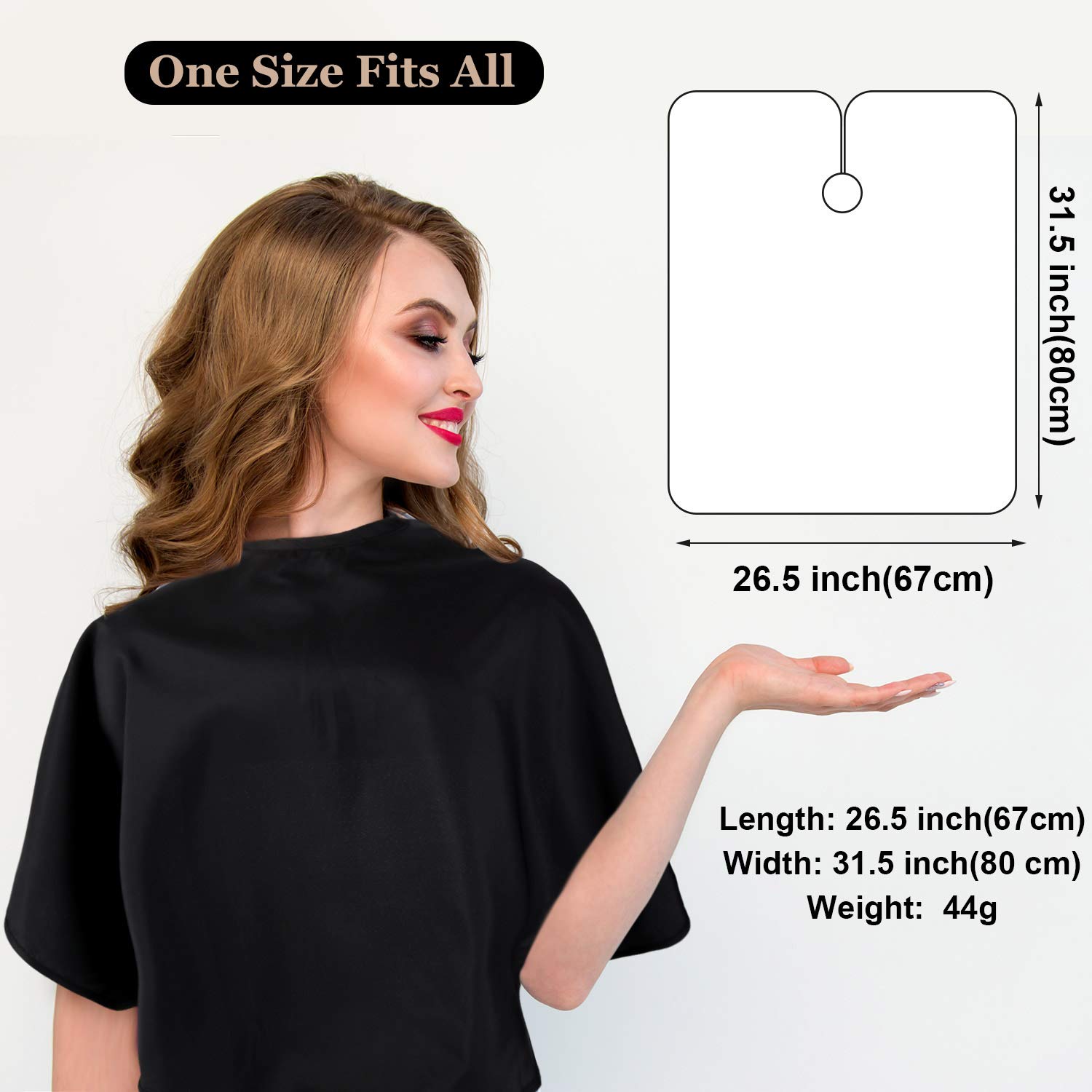 2 Pcs Makeup Cape Makeup Bib Smock Waterproof Beauty Salon Barber Bib Dye Cape Styling Shampoo for Hairdresser Artist Clients