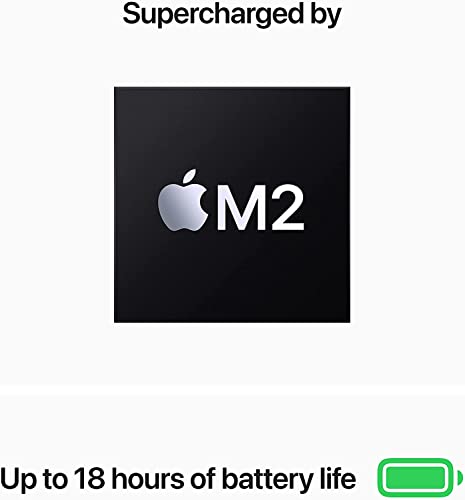 2022 Apple MacBook Air with Apple M2 Chip (13-inch, 8GB RAM, 512GB SSD) Space Gray (Renewed)