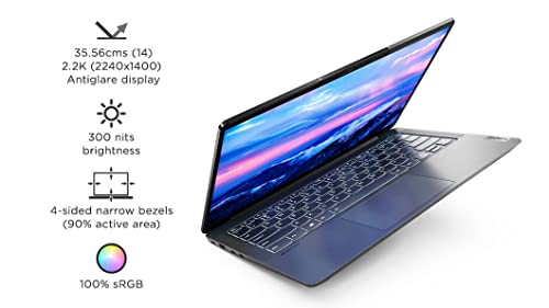 2022 Lenovo IdeaPad 5 Pro Laptop, 14" 2K (2240 x 1400) IPS 100% sRGB 16:10 Touch Display, AMD Ryzen 5 5600U,16GB RAM, 512GB PCIe SSD, Two Type-C Port, Webcam, Backlit KB, Win 11