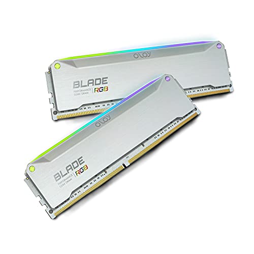 OLOy DDR4 RAM 16GB (2x8GB) Blade Aura Sync RGB 3600 MHz CL14 1.45V 288-Pin Desktop Gaming UDIMM (MD4U0836144BRADE)