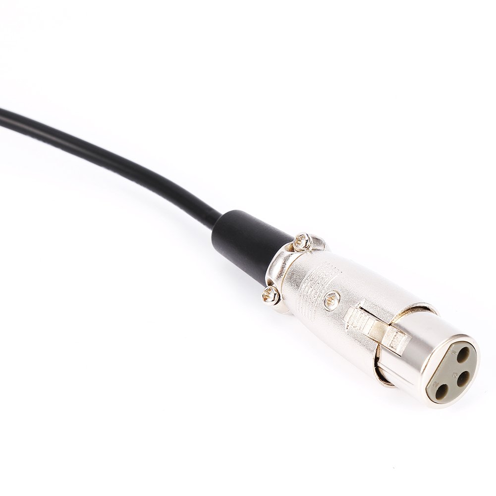 10FT 3 Pin XLR Connector, Female to 1/8" 3.5mm Male Jack Microphone Audio Cord Cable Mini Jack AUX Cord Audio Cable - 3 Meters