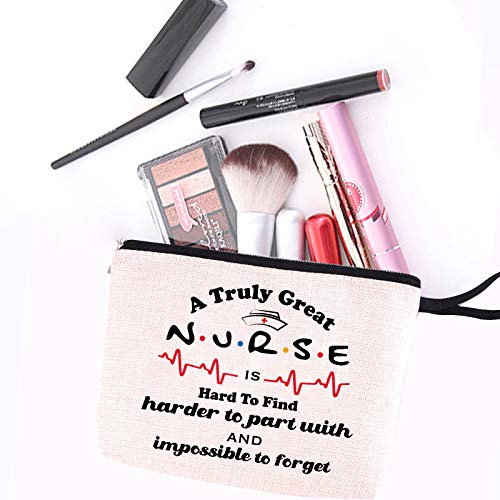 Hanamiya Na A Truly Great Nurse is Hard to Find-Makeup Bag, Nurse Gifts for Women, Christmas Gifts for Nurses - Nursing, Nurse Practitioner Gifts - Funny Nurse Appreciation Gifts