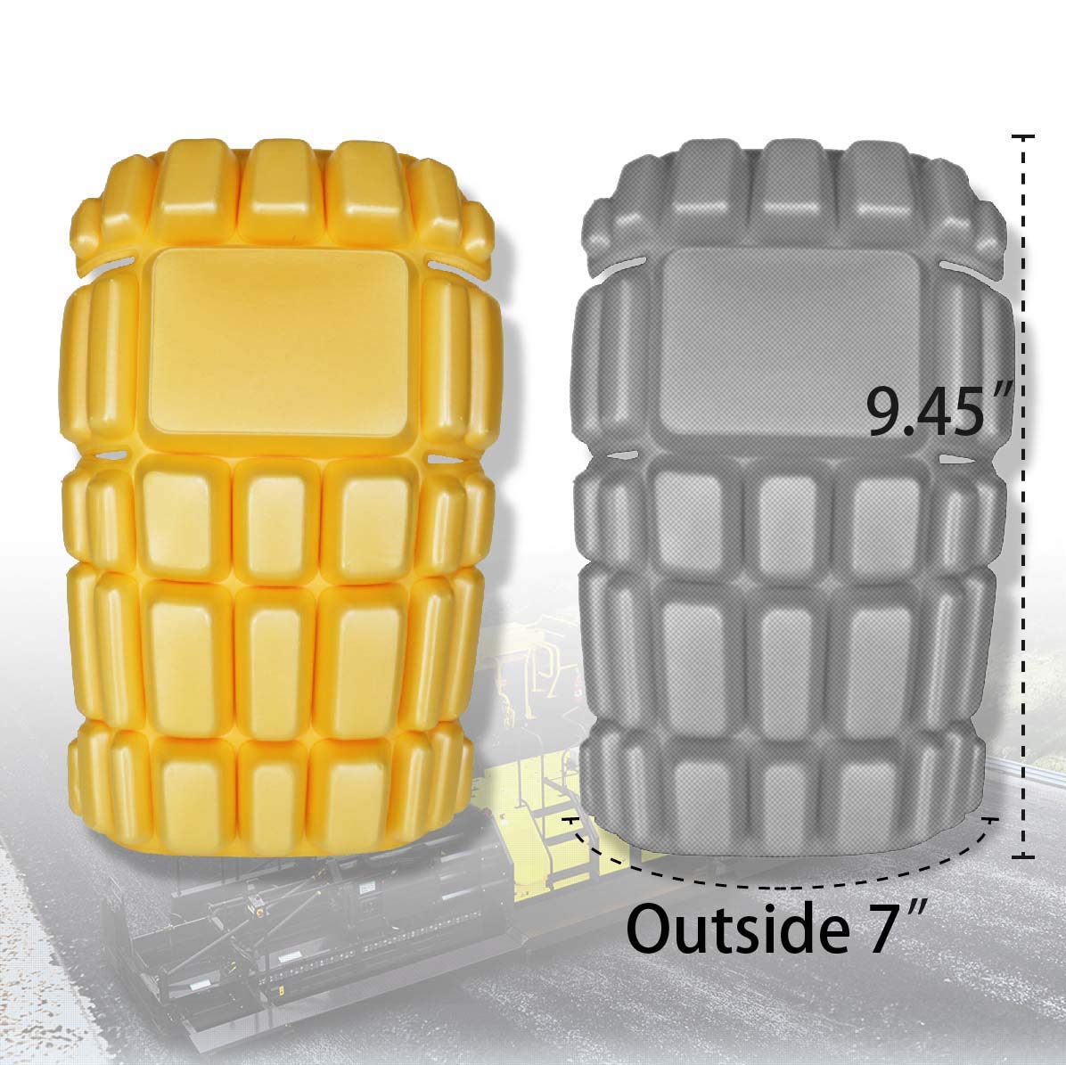 AMANEEST 3 Pairs Foam Knee Pad Inserts,Cargo Pants Knee Pads,Gardening Knee Pads 9.45''x6.6''×0.7"(L-Durable)