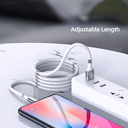 AICase Magnetic Charging Cable,(3FT) Super Organized Charging Magnetic Absorption Nano Data Cable for Phone 11/XS/XS Max/XR/X/8/8 Plus/7/7 Plus/6s/6s Plus/6/6 Plus/SE/5s/5c/5/Pad/Pod