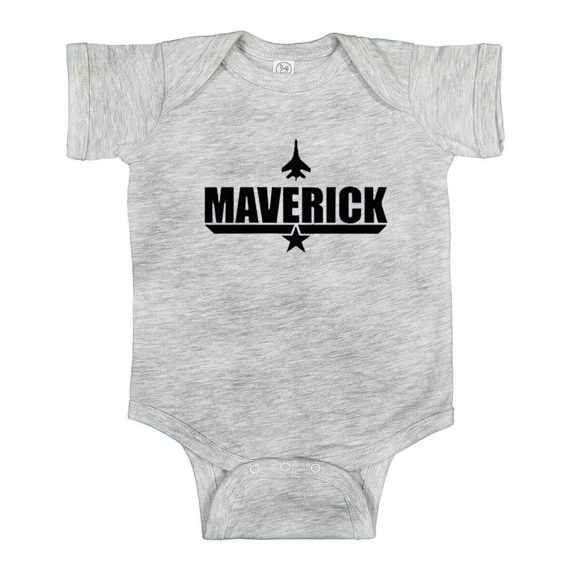 Southern Sisters Maverick Baby Clothes Romper With Jet Plane From Movie Grey