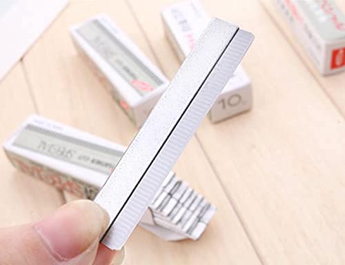 Forever one 20Pcs Single Edge Razor Blade Steel Industrial Razor Blades Disposable Straight Razor Blades for Men and Women