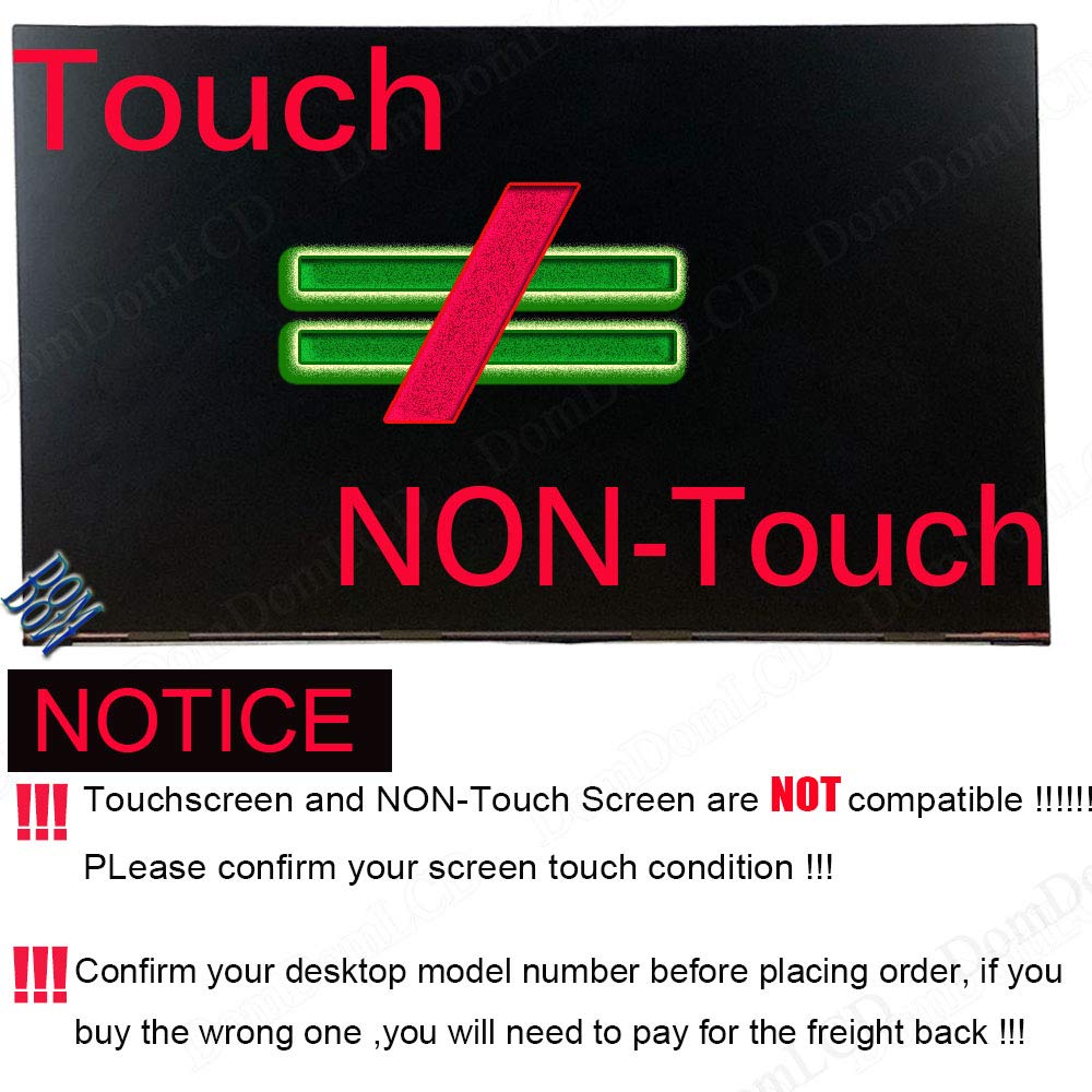 23.8" Compatible FHD LED LCD Touch Screen Assembly Replacement for HP Pavilion AIO 24-x051ns 24-x052nf -NOT for Non-Touch Desktopp