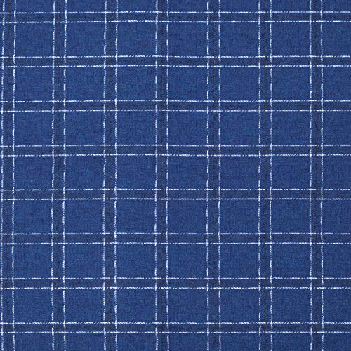 Cotton Blue Plaid Fabric by The Yard DIY Cotton Craft Sewing Fabric Decorative Fabric for Upholstery and Home Accents, 1 Yards，57"x36"