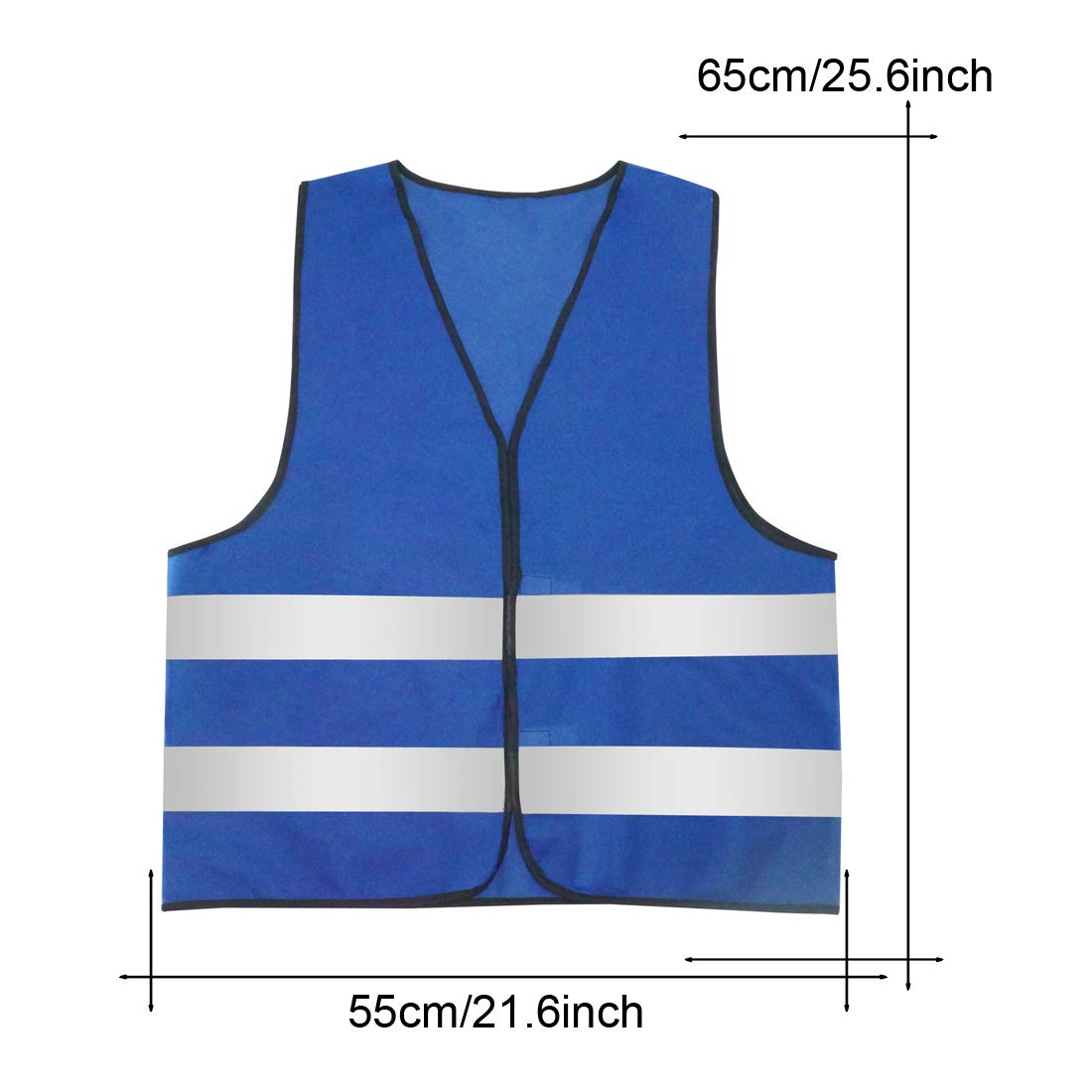 10 Pack High Visibility Vest for Adults Reflective Tape Bright Color Safety Vest Hi-Vis for Mens Womens