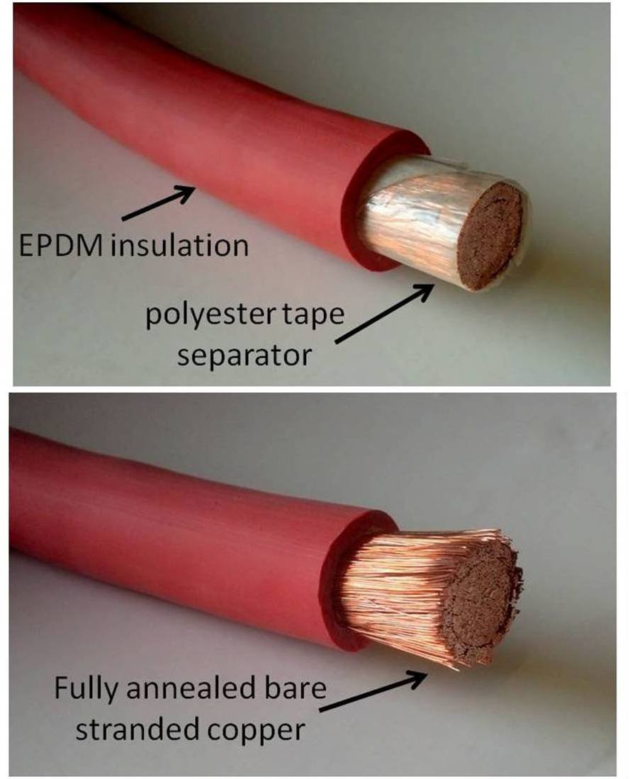 2 Gauge 2 AWG 25 Feet Black + 25 Feet Red Welding Battery Pure Copper Flexible Cable Wire - Car, Inverter, RV, Solar
