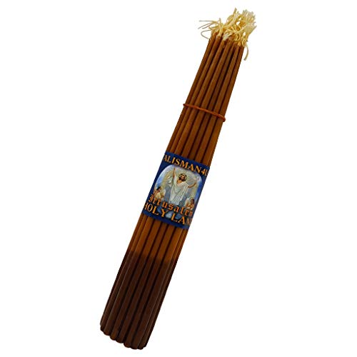 33 Natural Beeswax Taper Candles 9" Tall Blessed Church Jerusalem Holy Land Candles