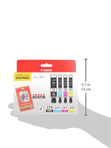 Canon PGI-250/CLI-251 Ink and CLI-251XL Gray Ink with Photo Paper