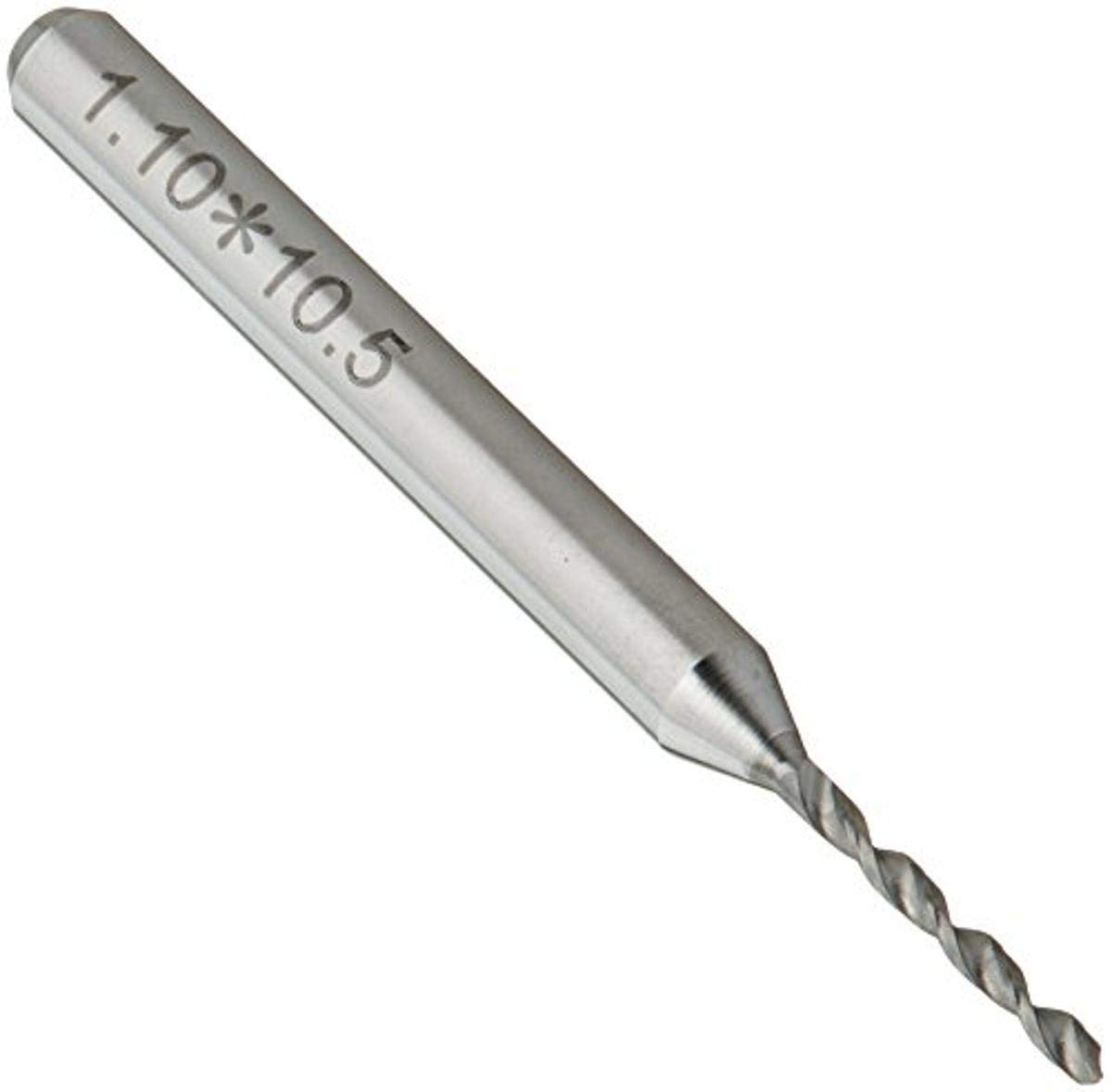 10 pcs 1.1mm Diameter Tungsten Carbide Macro Drill Bits, 1/8" Shank For PCB, Dremel, Jewelry, CNC, Soft Metals