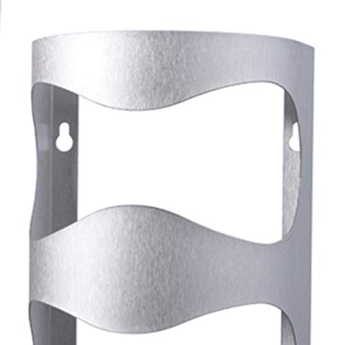 HAOZHAO 4 Bottles Creative Stainless Steel Wall Mounted Red Wine Holder Wine Bottle Storage Rack Storage Shelf Holders (Color : Silver)