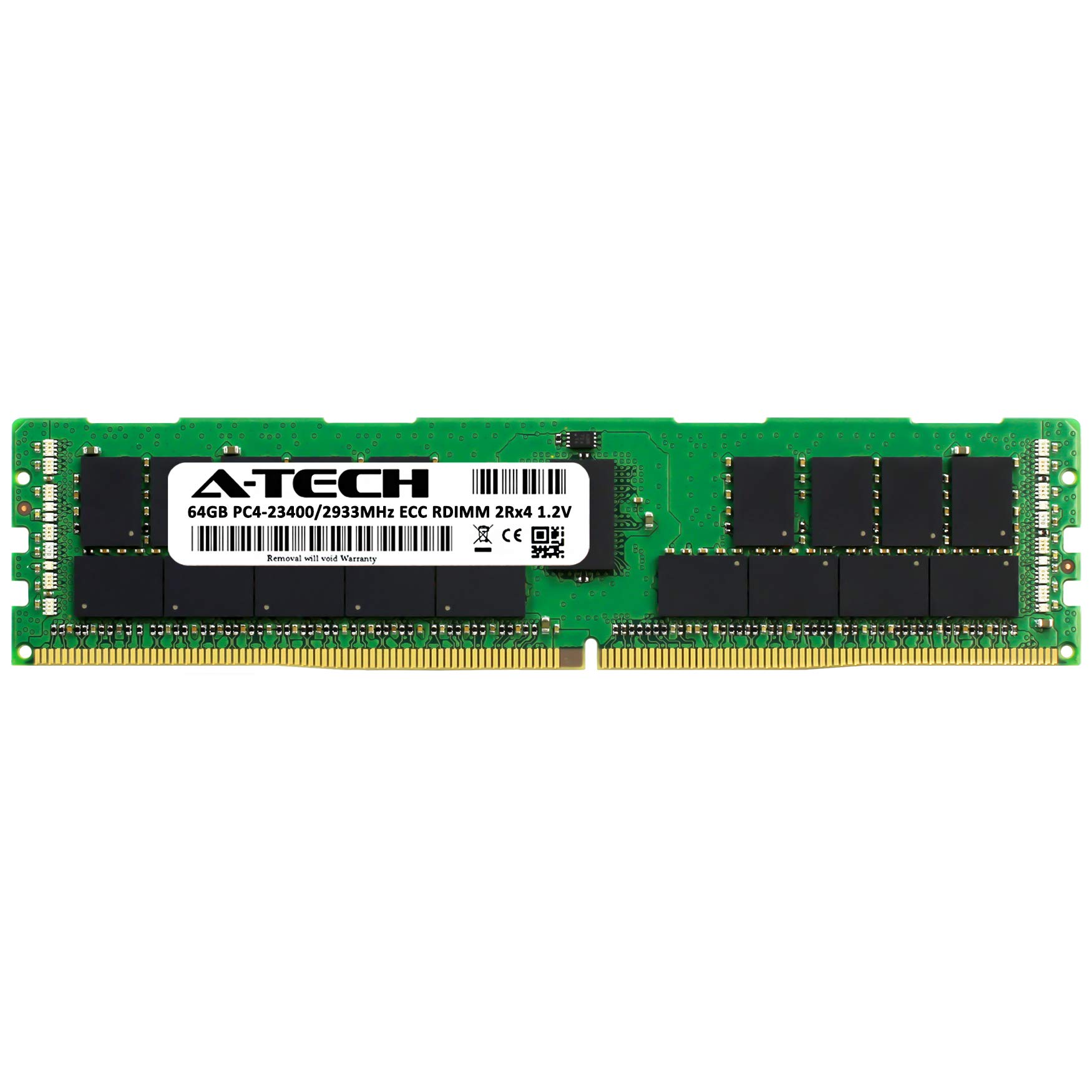A-Tech 64GB RAM for Dell PowerEdge R840 | DDR4 2933MHz PC4-23400 ECC Registered RDIMM 2Rx4 Server Memory (Replacement for SNPW403YC/64G, SNPW403YC/64VXR, AA579530, AA601615, AB003154, W403Y, 0W403Y)