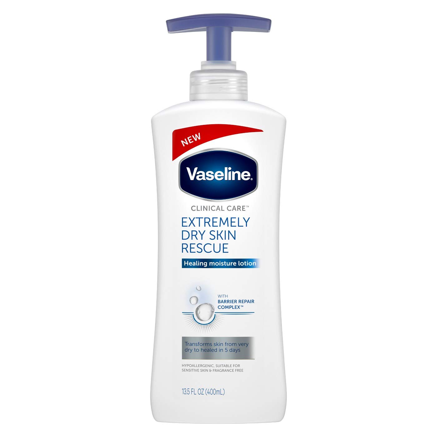 NEW Extremely Dry Skin Rescue Body Lotion Healing Moisture Lotion 13.5 FL OZ (400ml) - 2-PACK